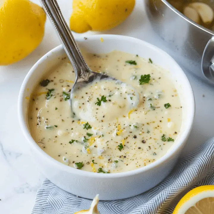 Lemon Garlic Cream Sauce Recipe - sandyrecipes.com