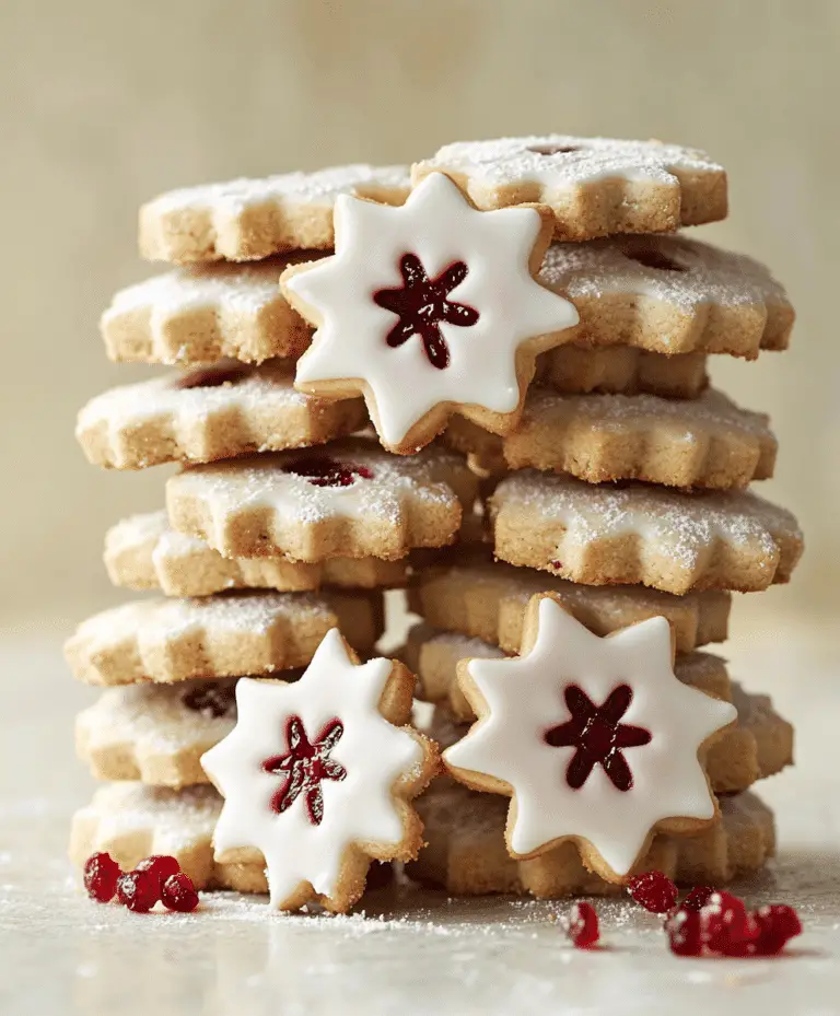 Cherry Almond Linzer Cookies Recipe - sandyrecipes.com