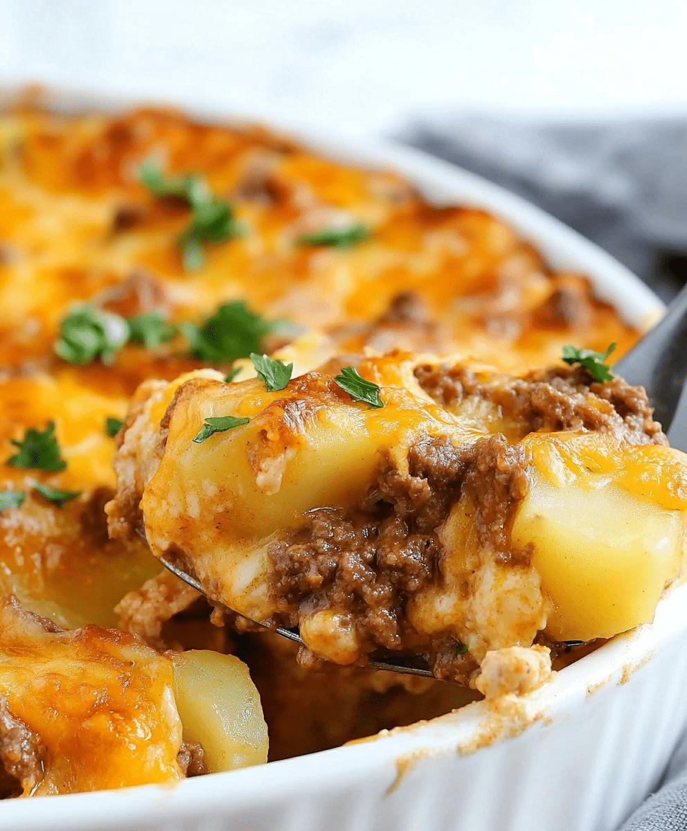 Ground Beef Casserole With Potatoes Recipe - sandyrecipes.com