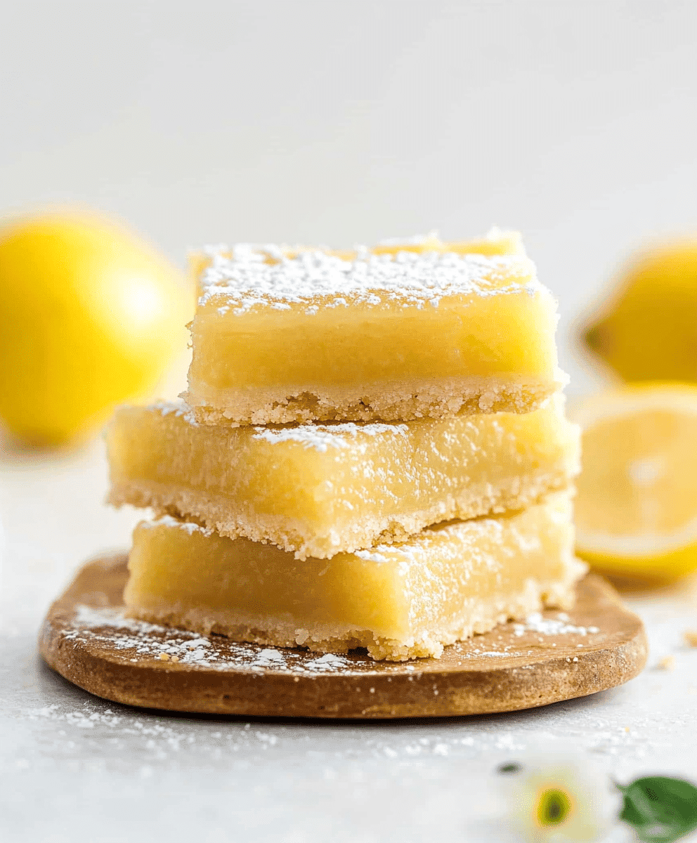 Lemon Bars With Shortbread Crust Recipe - sandyrecipes.com