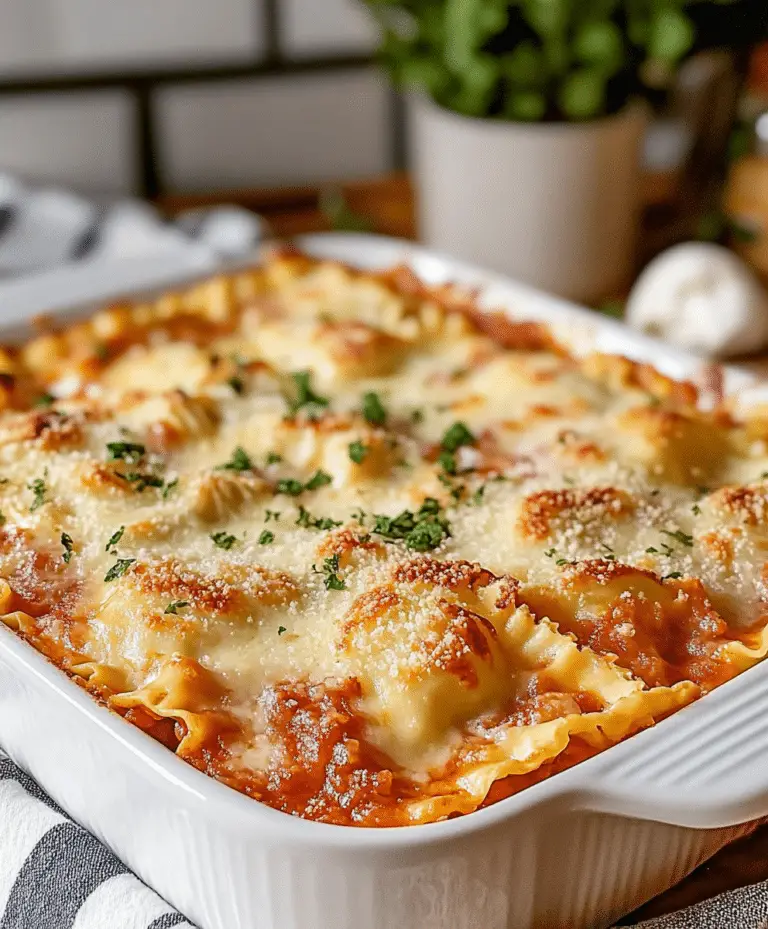 Million Dollar Ravioli Casserole Recipe - sandyrecipes.com