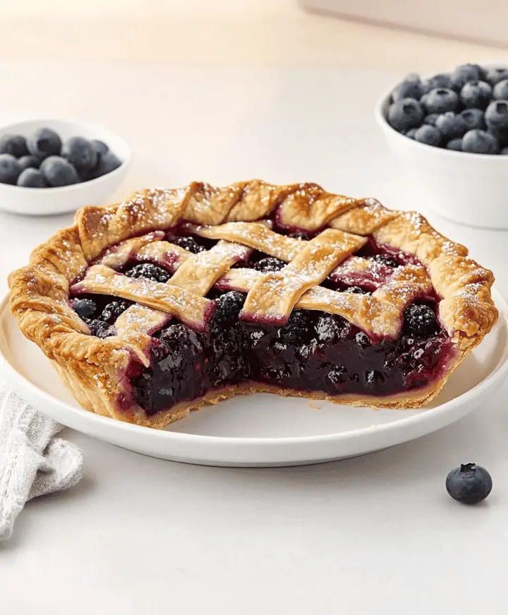 Triple Berry Pie Recipe - sandyrecipes.com