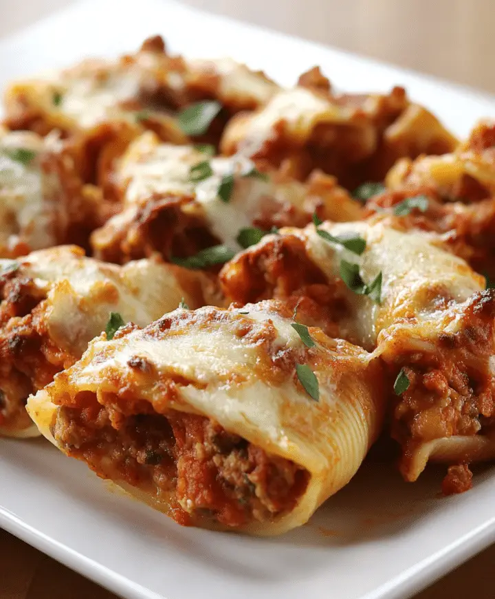 Baked Stuffed Shells Recipe - sandyrecipes.com