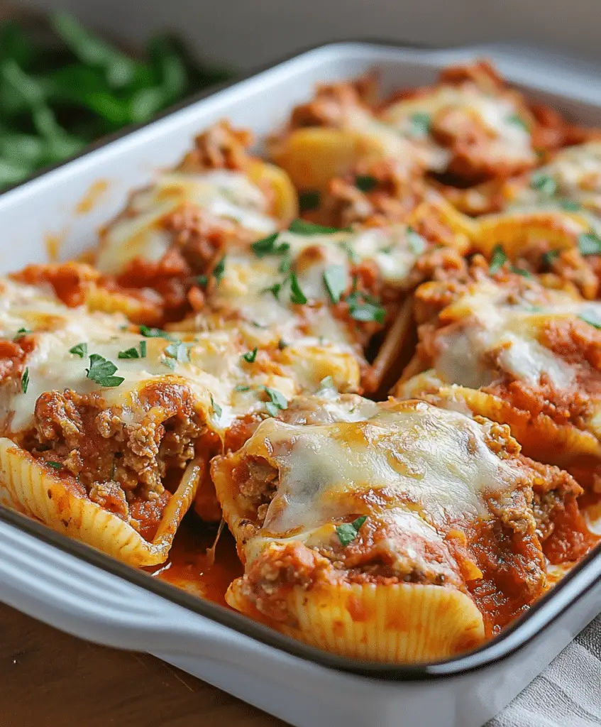 Baked Stuffed Shells Recipe - sandyrecipes.com