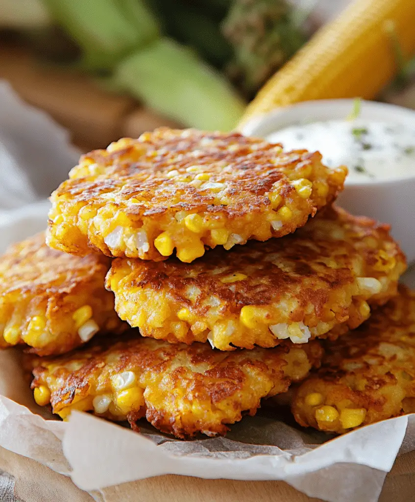Corn Fritters Recipe - sandyrecipes.com