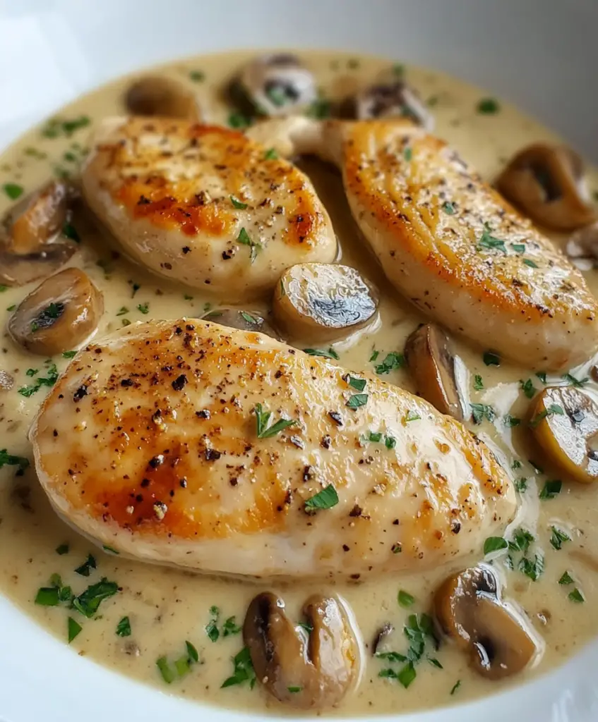 Creamy Chicken Diane Recipe - sandyrecipes.com