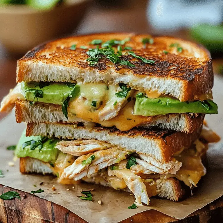 Chicken Avocado Melt Sandwich Recipe - sandyrecipes.com