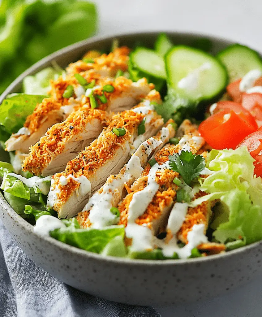 Easy Buffalo Chicken Salad Recipe - sandyrecipes.com