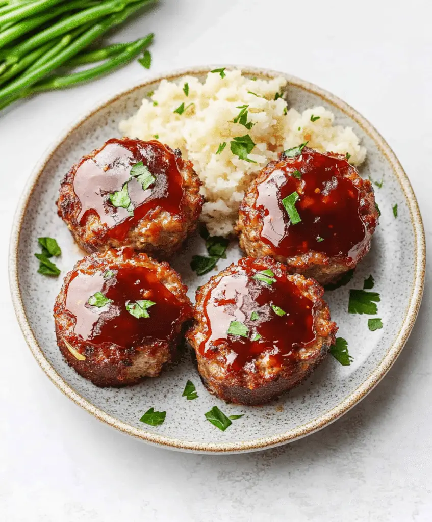 Mini Meatloaf Recipe - sandyrecipes.com