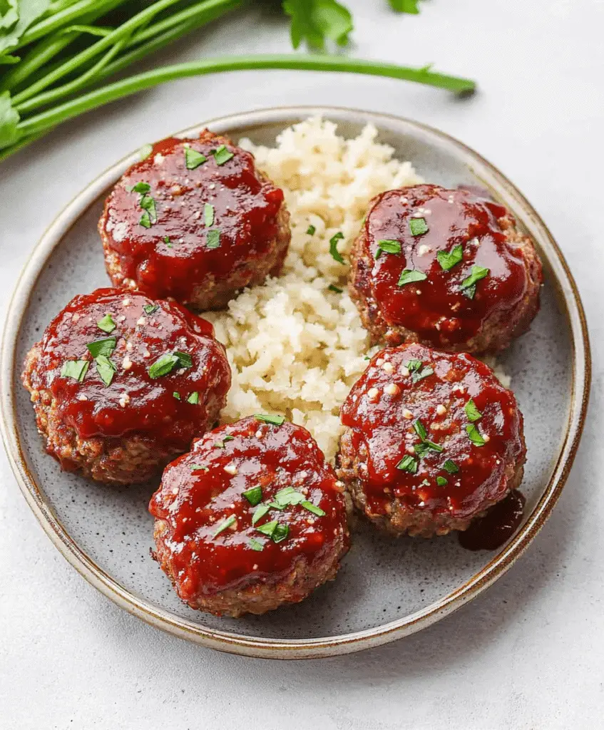 Mini Meatloaf Recipe - sandyrecipes.com