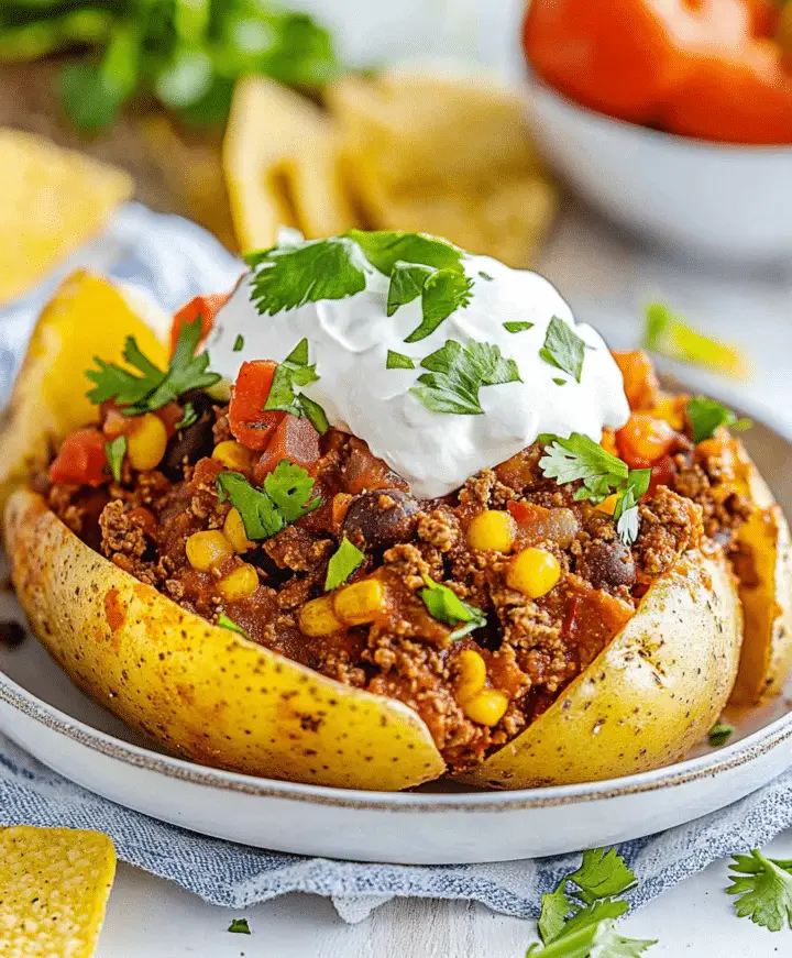 Taco Potatoes Recipe - sandyrecipes.com