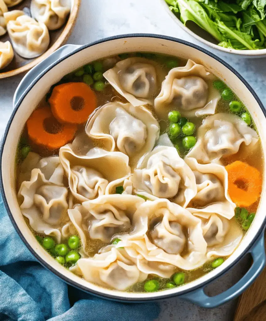 Homemade Wonton Soup Recipe - sandyrecipes.com