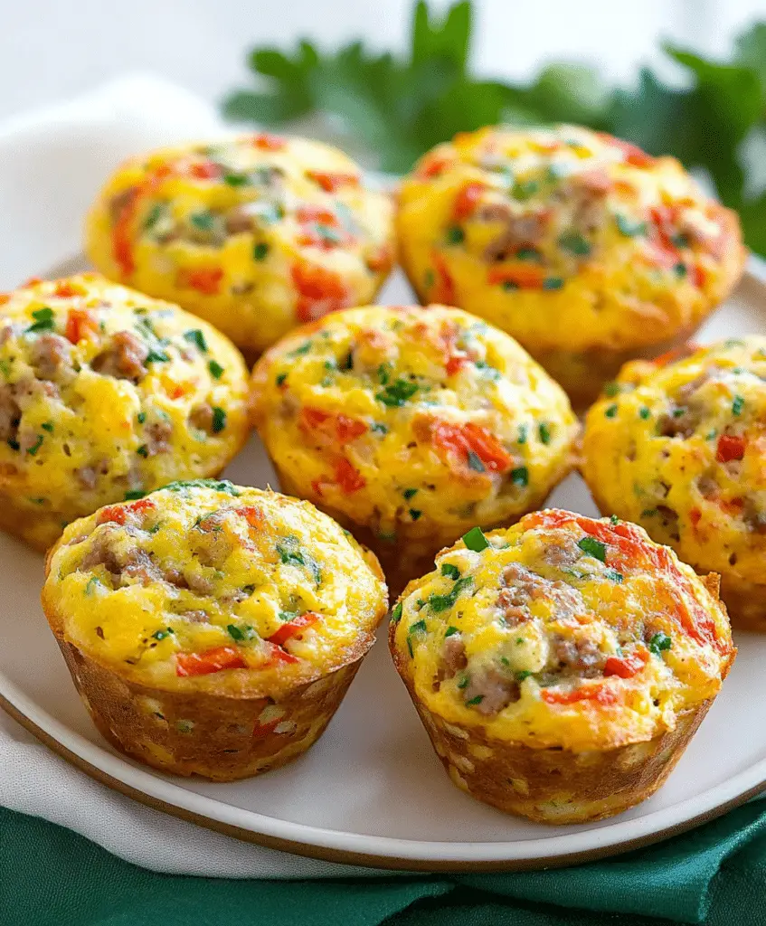 Easy Sausage Breakfast Muffins Recipe - sandyrecipes.com