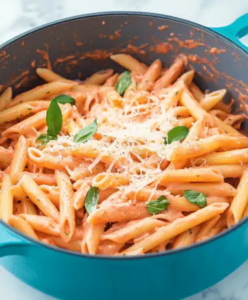 Italian Pink Sauce – Rose Pasta Recipe - sandyrecipes.com