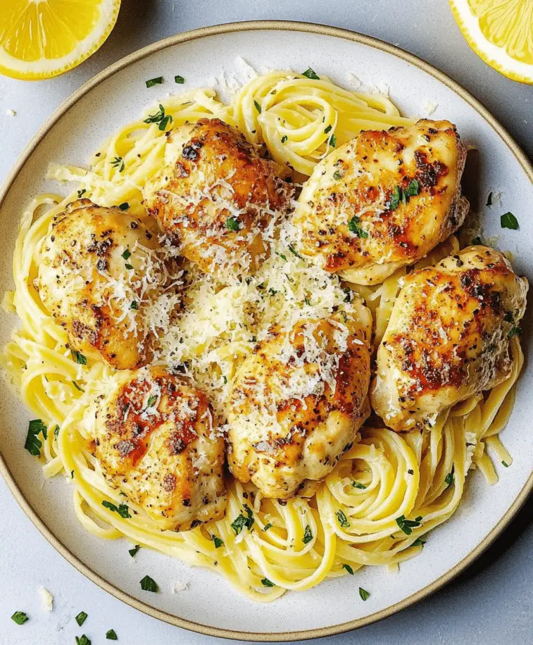 Lemon Garlic Butter Chicken With Parmesan Linguine Recipe ...