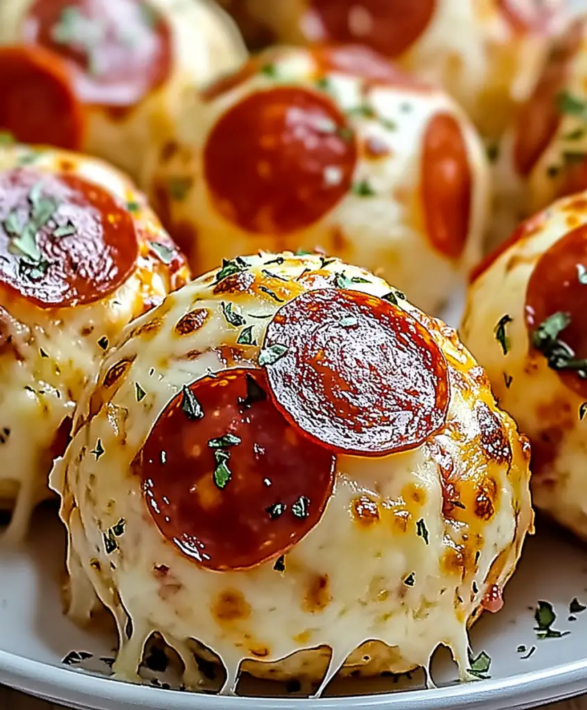 Pepperoni Pizza Bombs Recipe - sandyrecipes.com