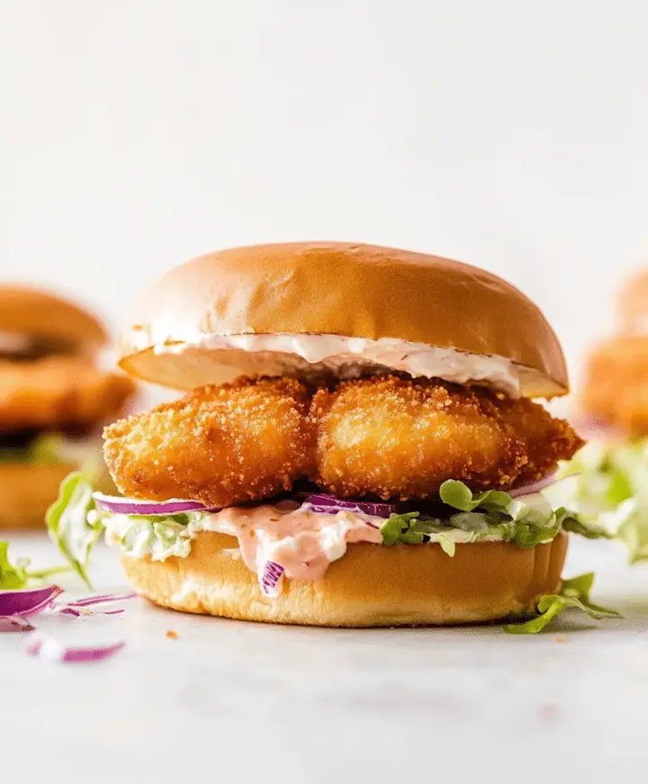 Crispy Fried Cod Fish Sandwich Recipe - sandyrecipes.com