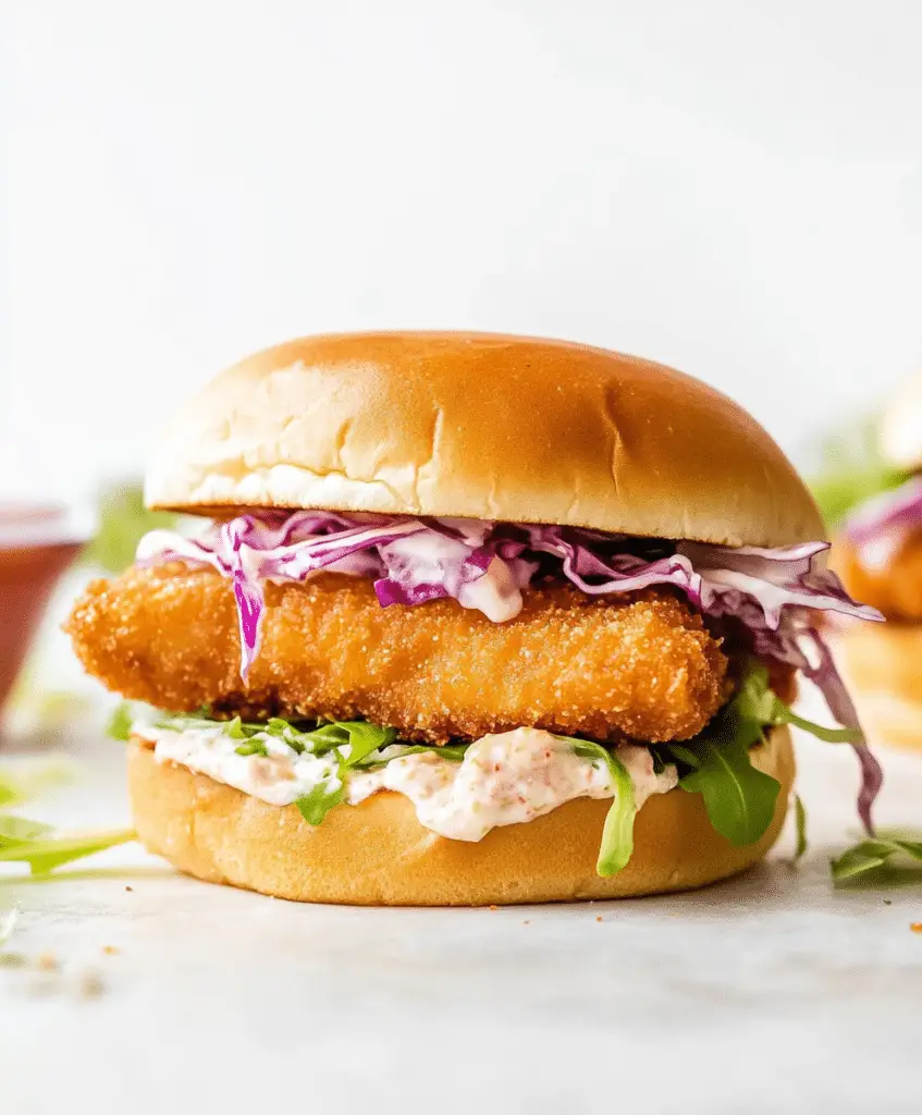Crispy Fried Cod Fish Sandwich Recipe - sandyrecipes.com