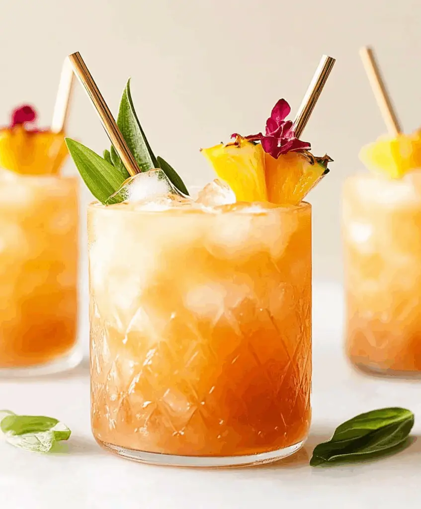 A Pineapple Mango Rum Punch Recipe - sandyrecipes.com