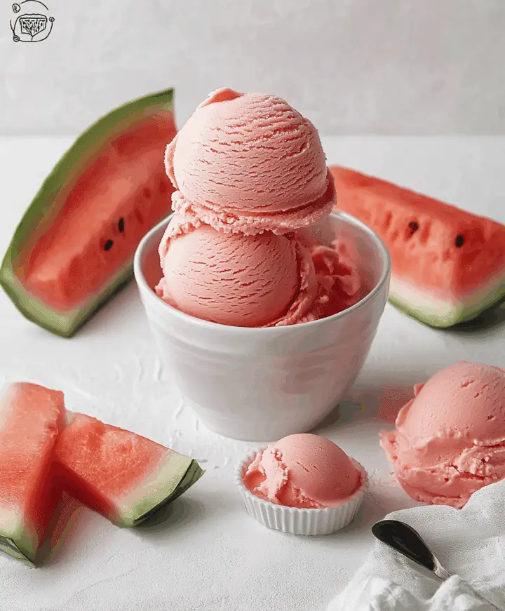 2-ingredient Watermelon Gelato Recipe - sandyrecipes.com