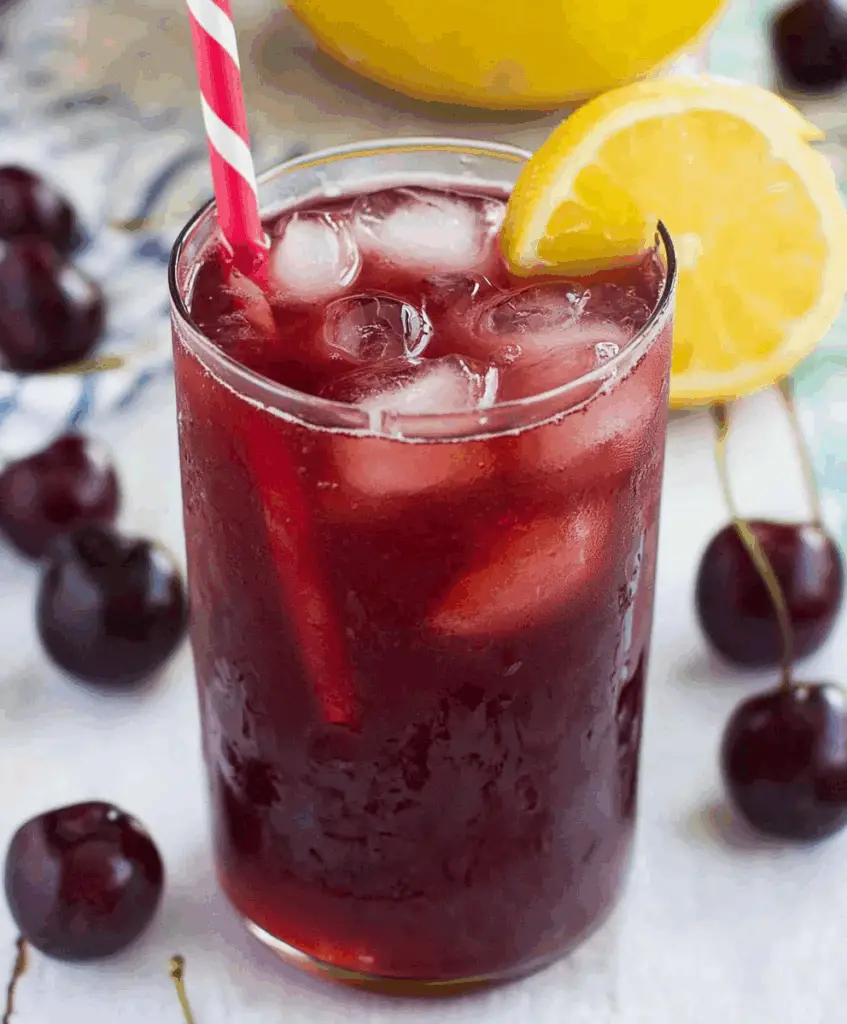 Cherry Pie Iced Tea Recipe - sandyrecipes.com