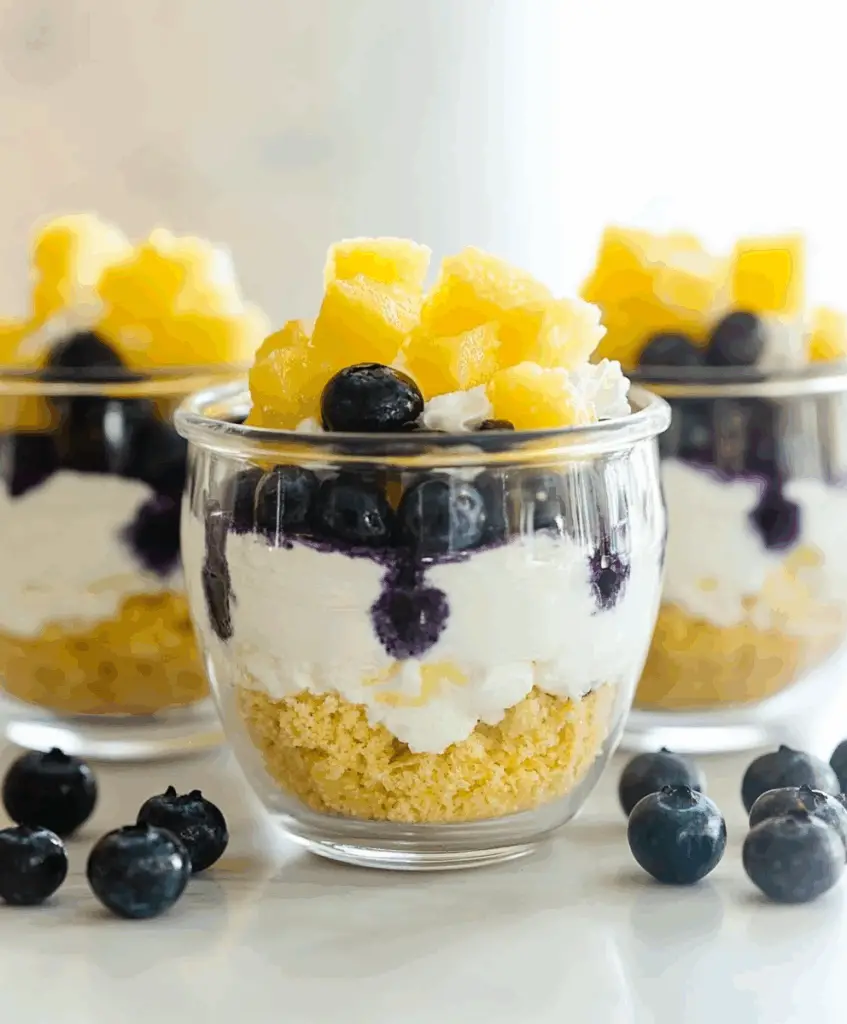 Easy Lemon Blueberry Trifle Recipe - sandyrecipes.com