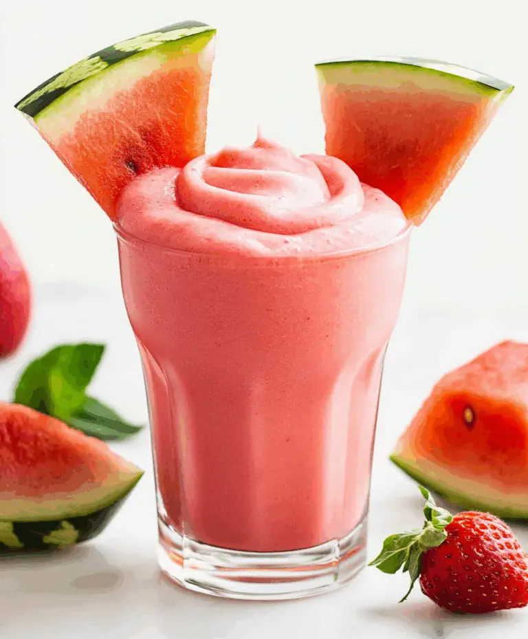 Watermelon Smoothie Recipe - sandyrecipes.com