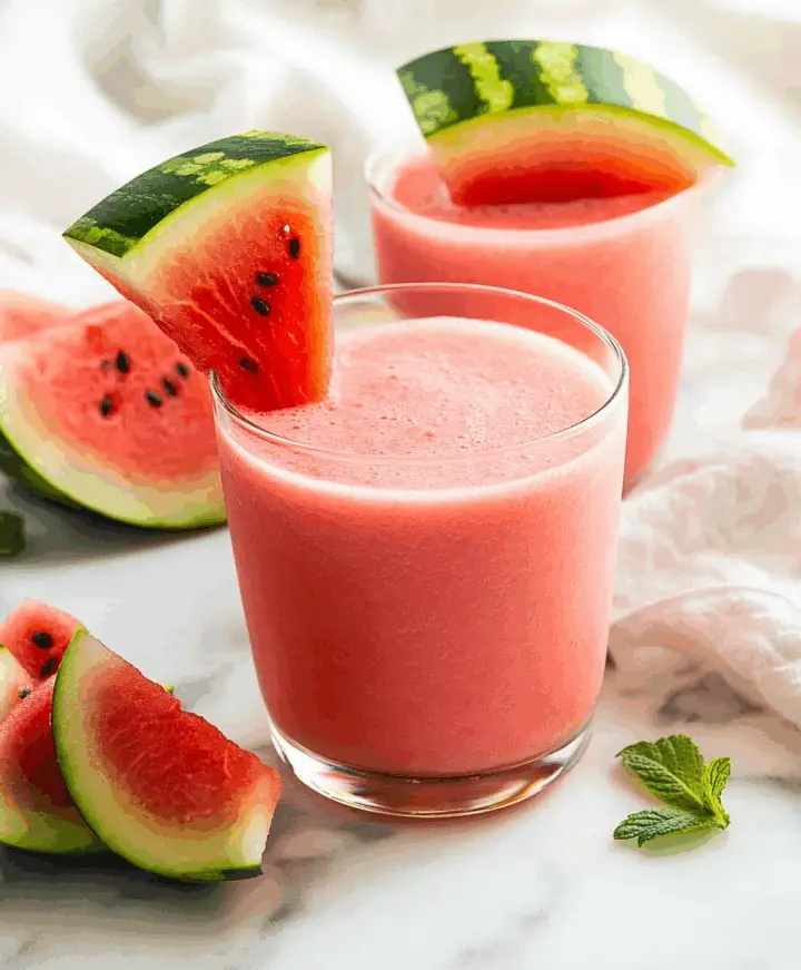 Watermelon Smoothie Recipe - sandyrecipes.com