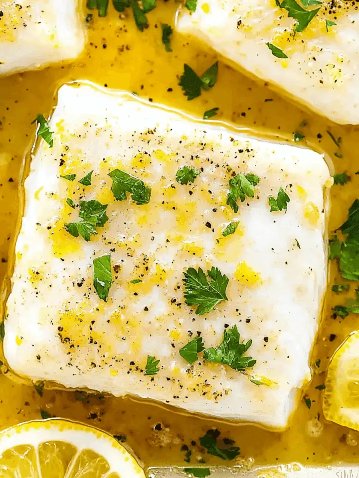 Summer Lemon Butter Baked Cod Seafood Recipe - sandyrecipes.com